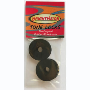 Ebony XL JUMBO BLACK Rubber Guitar Strap Locks - Famous Classic Design ...